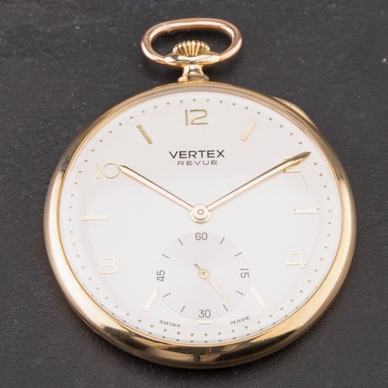 Second Hand Vertex 9ct Yellow Gold Full Hunter Pocket Watch 4410240 ...