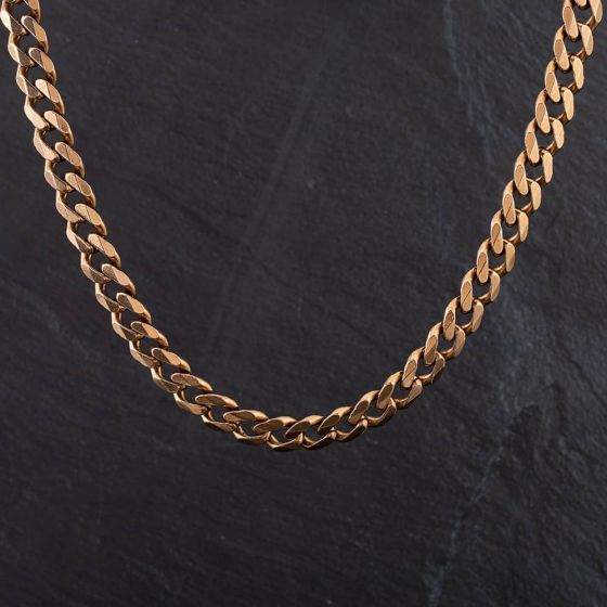 Second Hand 9ct Yellow Gold 28 Inch Curb Chain 4104178 | T.H. Baker ...