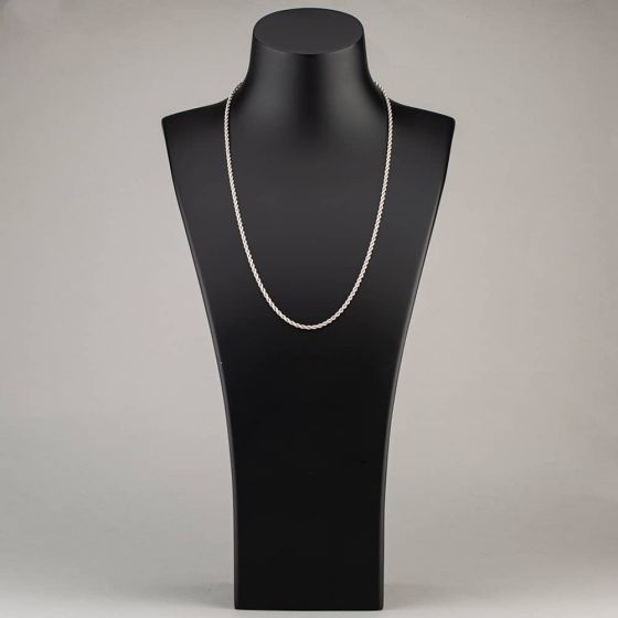 Second Hand 18ct White Gold Solid 22 Inch Rope Chain 4504034 - thbaker ...