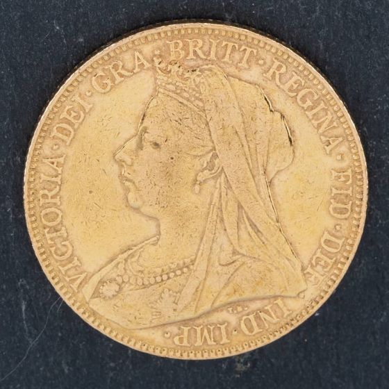 Second Hand 22ct Yellow Gold 1899 Full Sovereign Coin - thbaker.co.uk