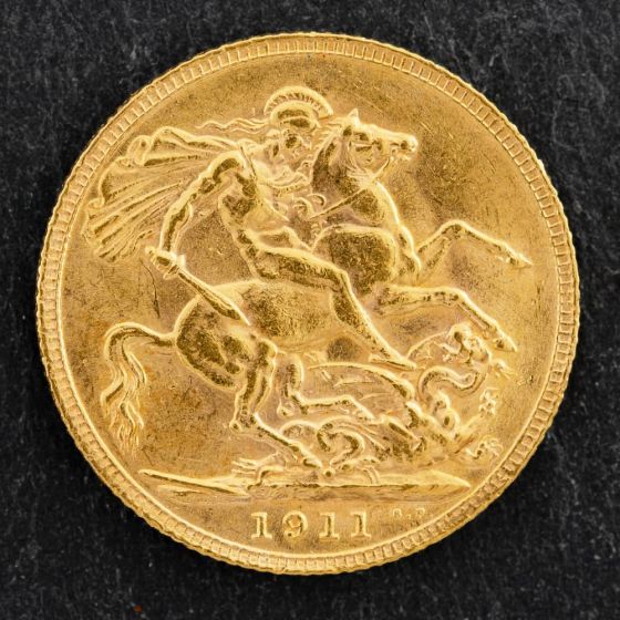 Second Hand Yellow Gold 1911 Full Sovereign Coin 4702139 - thbaker.co.uk