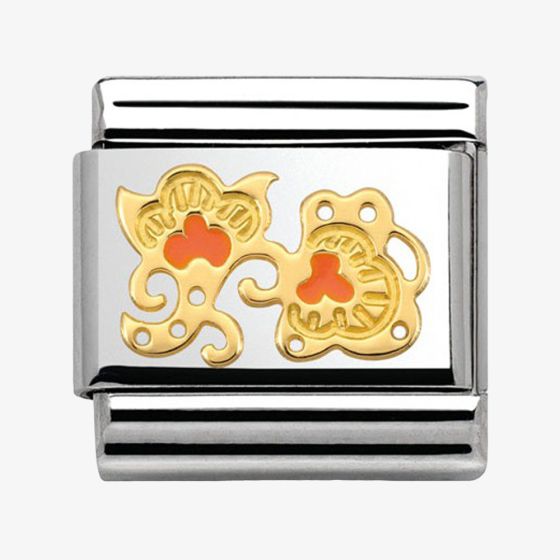 Nomination 030281/19 CLASSIC Orange & Gold Flower Bud Charm - thbaker.co.uk