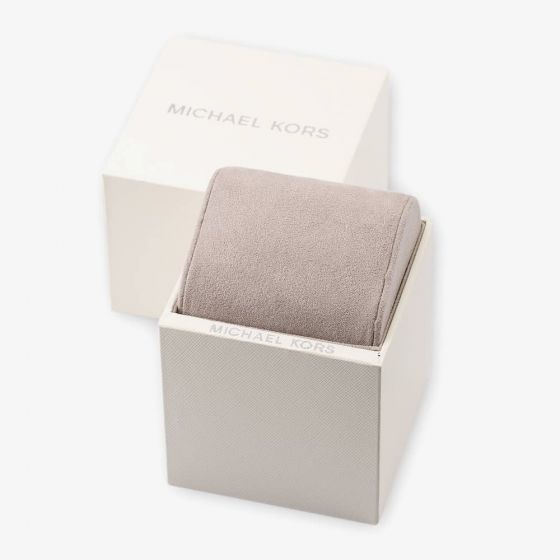 Michael Kors Ladies Darci Mother Of Pearl Dial Crystal Set Bezel Rose ...