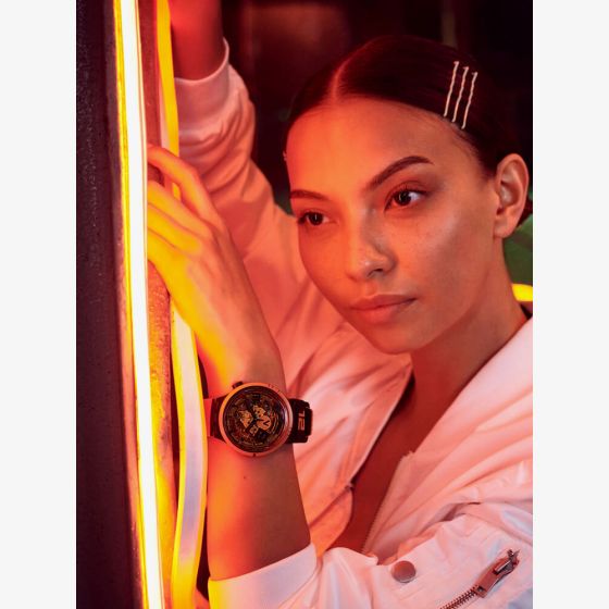 Swatch SB01B127 Big Bold Planets Skeleton Dial Watch - thbaker.co.uk