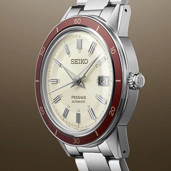 Seiko SRPH93J1 Cream Dial Mens Watch - thbaker.co.uk