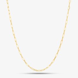 9ct Yellow Gold Paper Chain Necklace - thbaker.co.uk