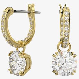 Swarovski 5638802 Constella Gold Plated Hoop Dropper Earrings - thbaker ...
