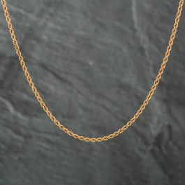Second Hand 9ct Yellow Gold 24 Inch Rope Chain 41021124 - thbaker.co.uk
