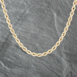 Second Hand 9ct Yellow Gold 20 Inch Rope Chain 41161615 - thbaker.co.uk