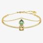 Swarovski 5662924 Stilla Green Mixed Cuts Gold Tone Plated Bangle ...