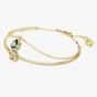 Swarovski 5662924 Stilla Green Mixed Cuts Gold Tone Plated Bangle ...
