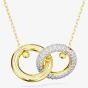 Swarovski 5668820 Dextera White Interlocking Loop Necklace - thbaker.co.uk