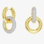 Swarovski 5668818 Dextera White Interlocking Loop Earrings - thbaker.co.uk