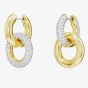 Swarovski 5668818 Dextera White Interlocking Loop Earrings - thbaker.co.uk