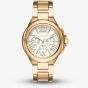 Michael Kors MK7270 Chronograph Gold Dial Ladies Watch - thbaker.co.uk