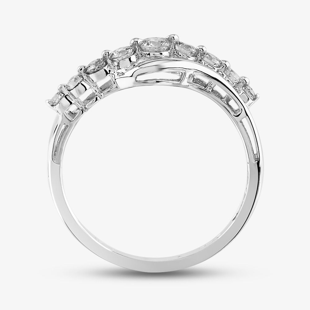 9ct White Gold 0.33ct Diamond Stone Set Ring - thbaker.co.uk