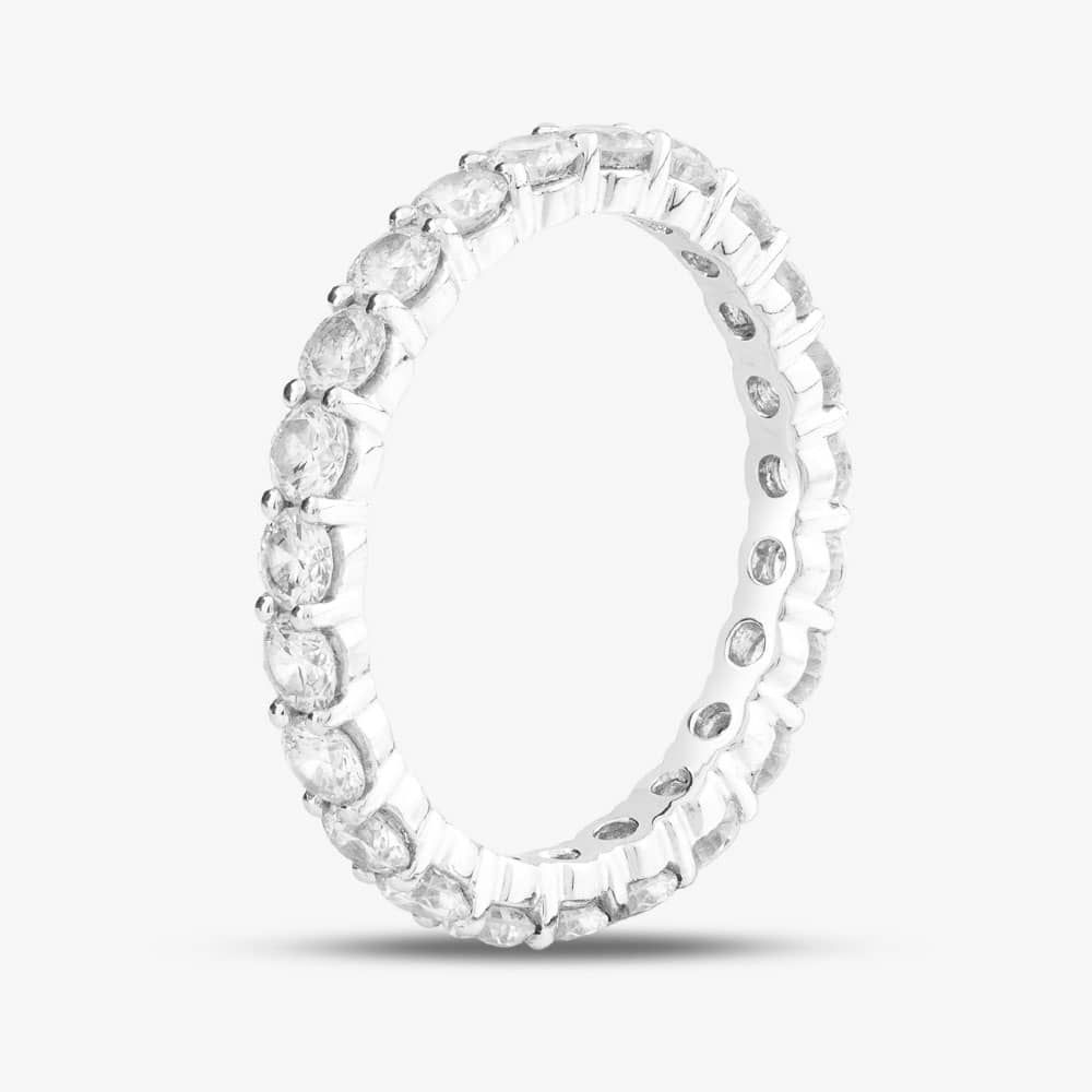 Platinum 1.58ct Brilliant Cut Diamond Full Eternity Ring - thbaker.co.uk