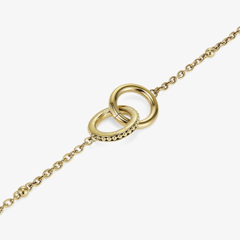 Olivia Burton 24100315 Classic Gold Plated Infinite Interlocking Hoop ...