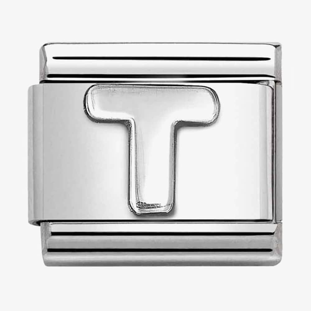 Nomination 330113/20 Oxidised Letter T Charm - thbaker.co.uk