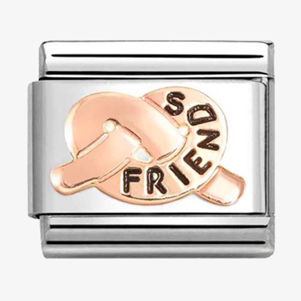 Nomination 430202/36 CLASSIC Rose Gold Friends Knot Charm - thbaker.co.uk