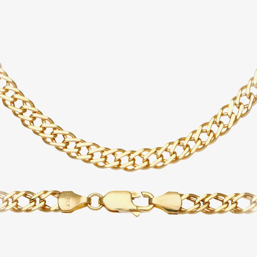 9ct Yellow Gold 20 Inch Flat Curb Chain - thbaker.co.uk