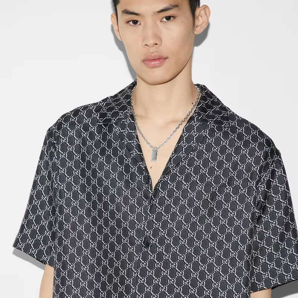 Gucci YBB79634200100U Trademark Sterling Silver Padlock Bracelet - thbaker.co.uk