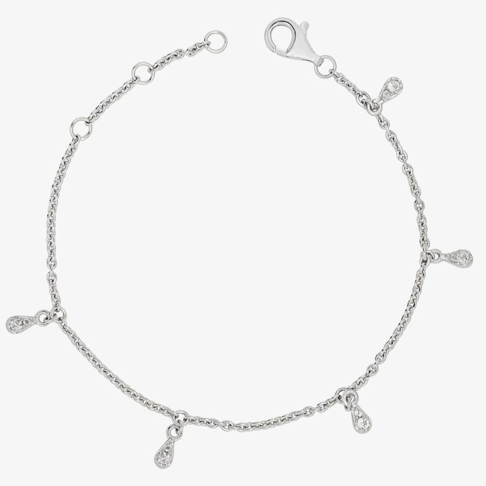 Lucy Quartermaine SDB2 Silver Skiny Drip Drop Charm Bracelet - thbaker ...