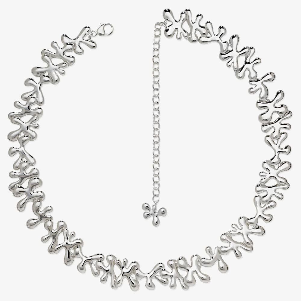 Lucy Quartermaine SN5 Silver Splash Continual Splat Necklace - thbaker ...