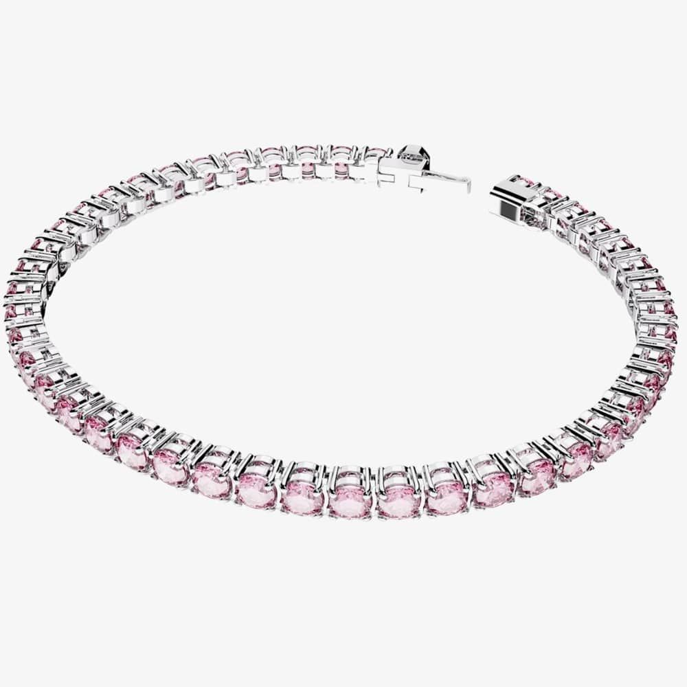 Swarovski 5648931 M Matrix Pink Tennis Bracelet - thbaker.co.uk