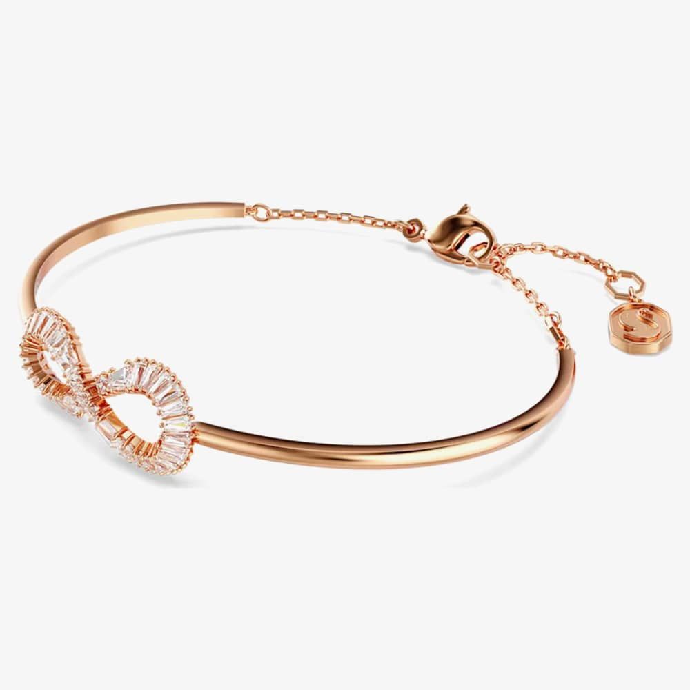 Swarovski 5679443 Hyperbola Rose Gold Plated Infinity Bangle - thbaker ...