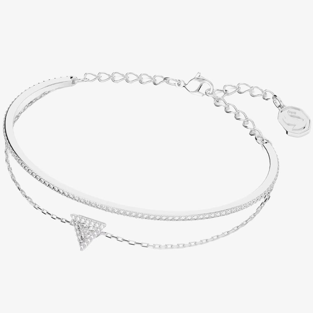 Swarovski 5643731 Ladies Ortyx Triangle Double Row Bracelet - thbaker.co.uk