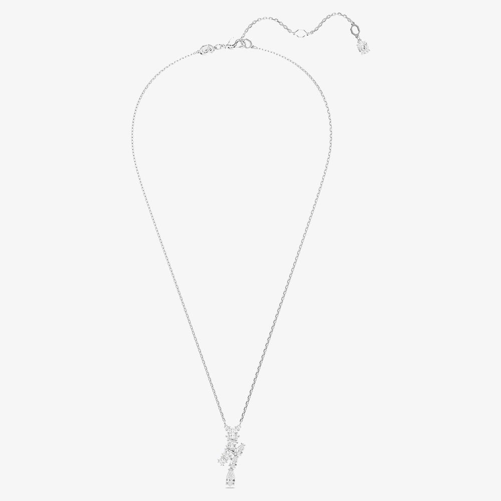 Swarovski 5700420 Matrix Tennis Mixed Cut Rhodium Plated Necklace ...