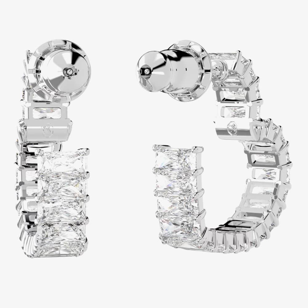Swarovski 5653170 Matrix Small Heart Hoop Earrings - thbaker.co.uk
