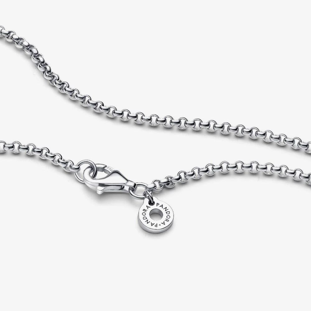 PANDORA 399260C00-60 Sterling Silver Rolo Necklace - thbaker.co.uk