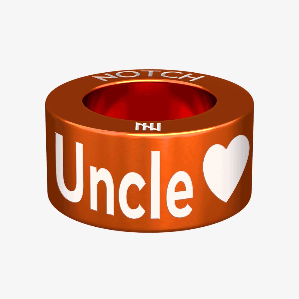 Notch 00010-OR Family Uncle Heart Orange Charm - thbaker.co.uk