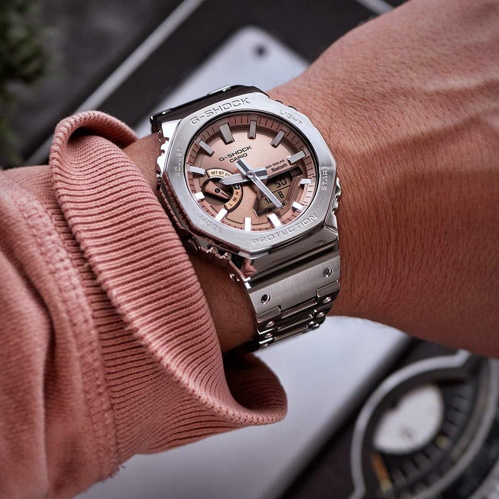 Casio GM-B2100AD-5AER Mens G-Shock Copper Dual Display Smartwatch ...