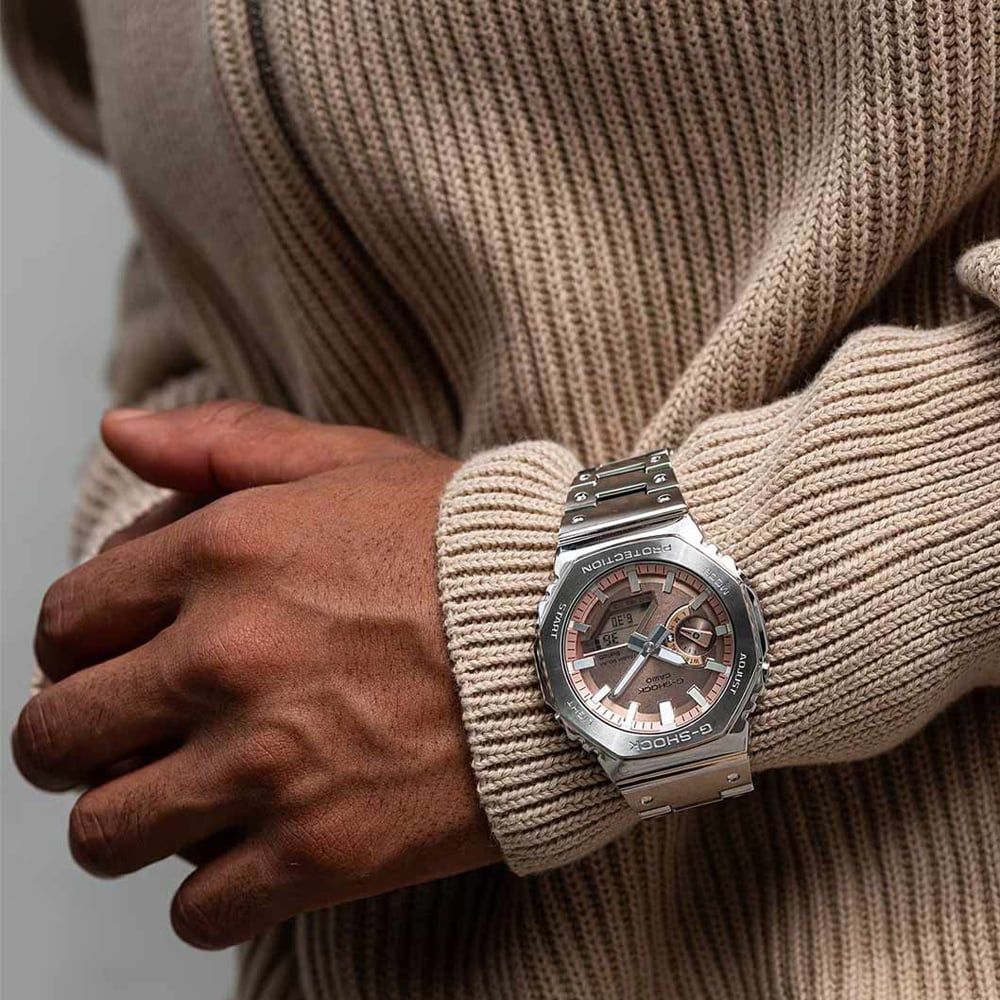 Casio GM-B2100AD-5AER Mens G-Shock Copper Dual Display Smartwatch ...