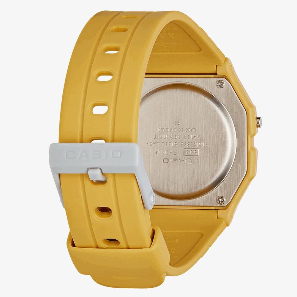 Casio F-91WC-9AEF Mustard Yellow Watch - thbaker.co.uk
