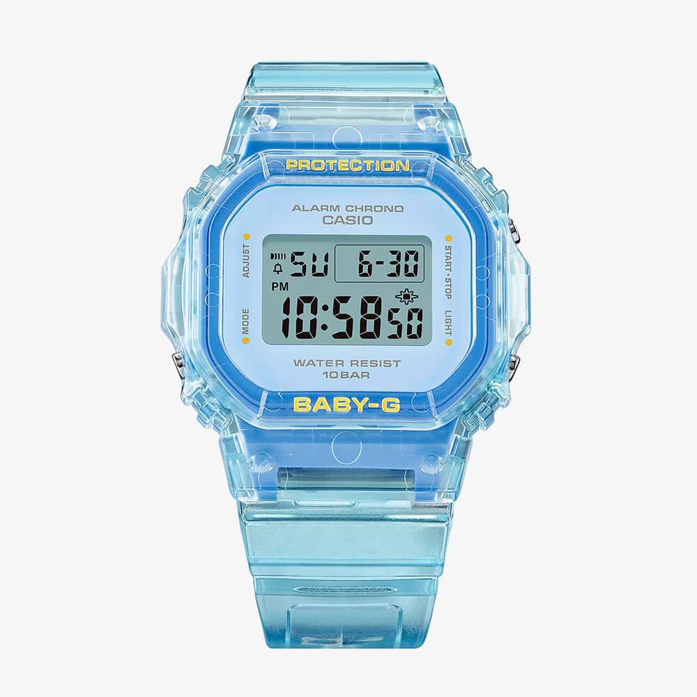 Casio BGD-565SJ-2ER Baby-G Transparent Blue Watch - thbaker.co.uk