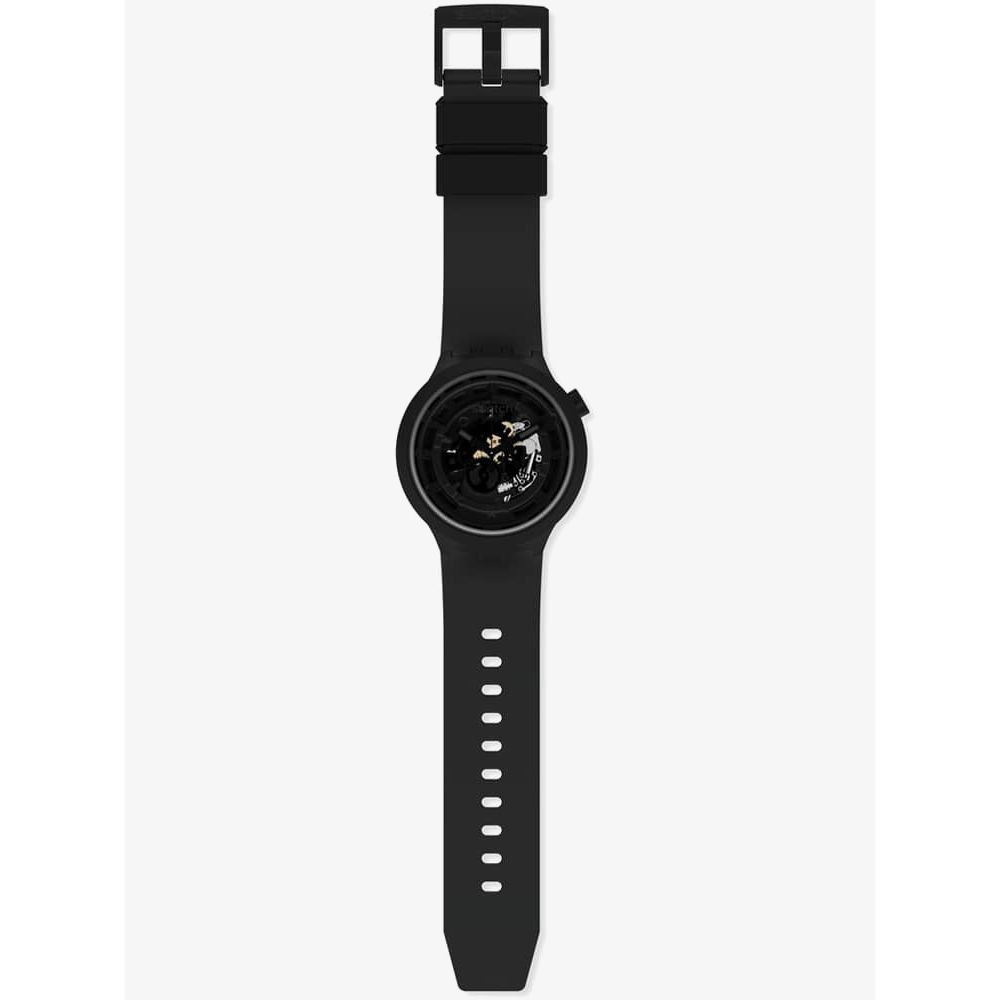 Swatch SB03B100 Bioceramic Skeleton Dial Watch - thbaker.co.uk