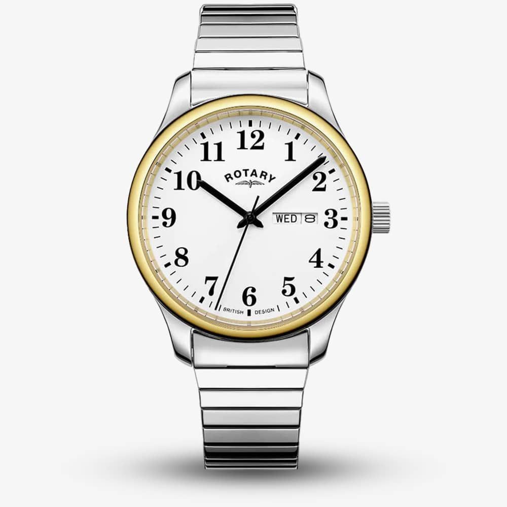 Rotary GB05761/18 Expander Two Colour Bezel Watch - thbaker.co.uk