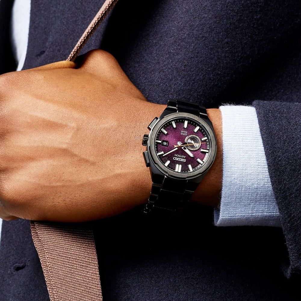 Seiko SSJ029J1 Mens Astron Limited Edition 3X Purple Watch - thbaker.co.uk
