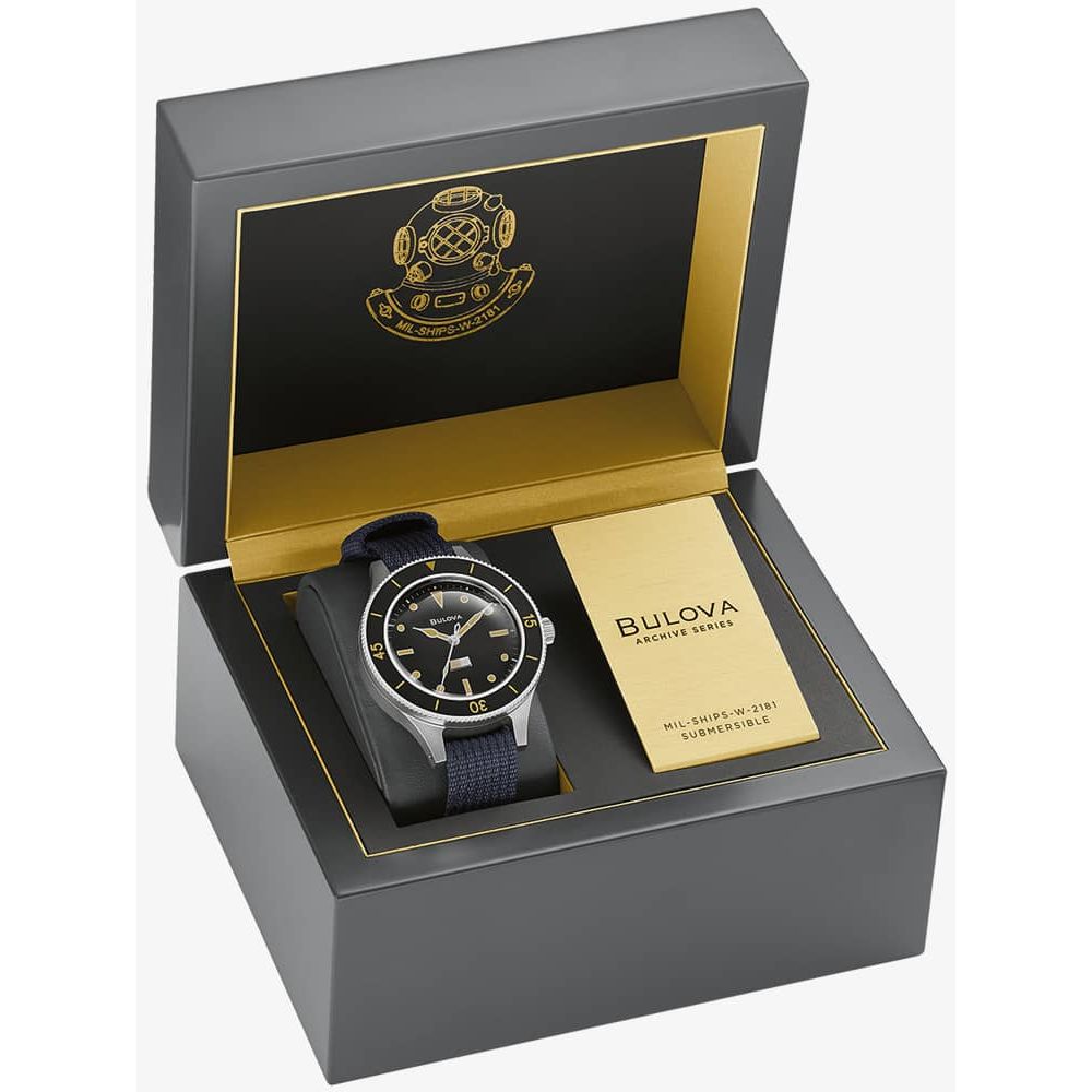 Bulova 98A266 Archive Black Dial Mens Watch - thbaker.co.uk