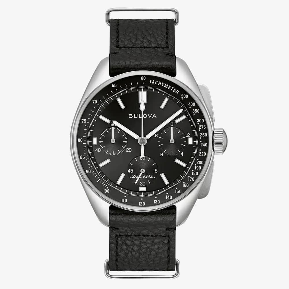 Bulova 96K111 Lunar Chronograph Black Dial Mens Watch - thbaker.co.uk