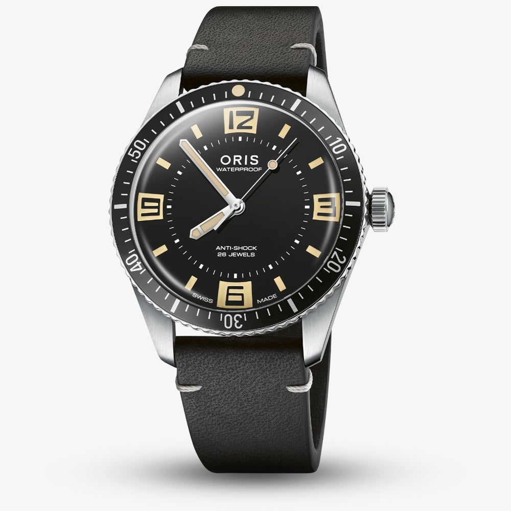 Oris 01 733 7772 4034-Set Mens Diver65 60th Anniversary Watch - thbaker.co.uk