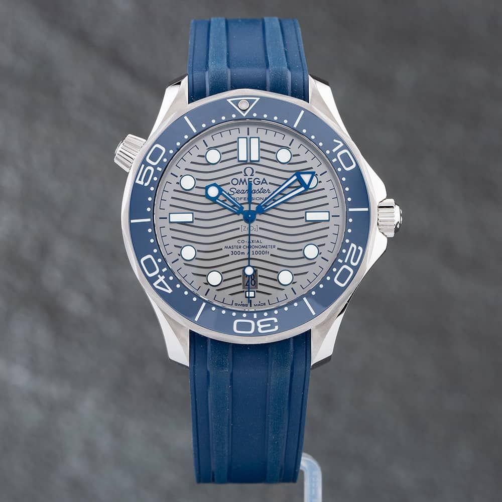 Second Hand OMEGA 210.32.42.20.06.001 Seamaster Diver 300M Blue Watch ...