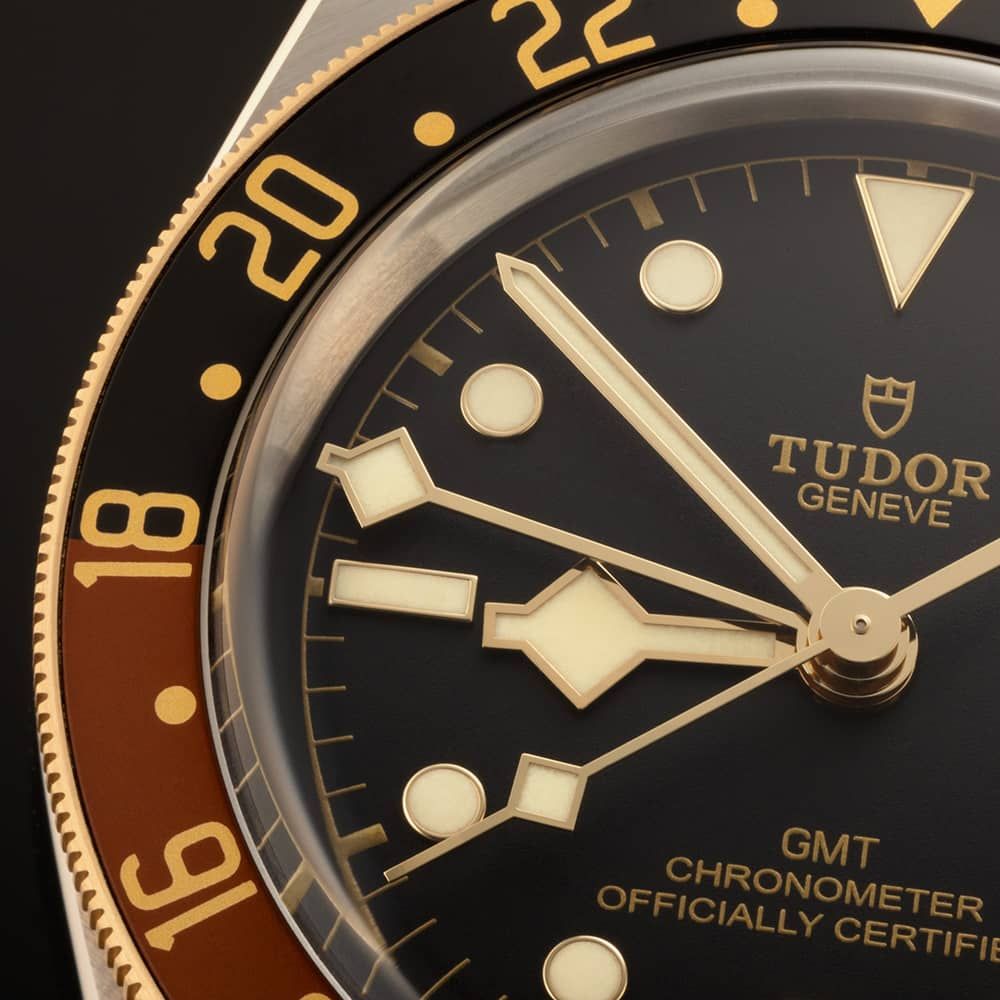 Ex-Display Tudor M79833MN-0003 Mens Black Bay GMT S&G Brown Watch - thbaker.co.uk