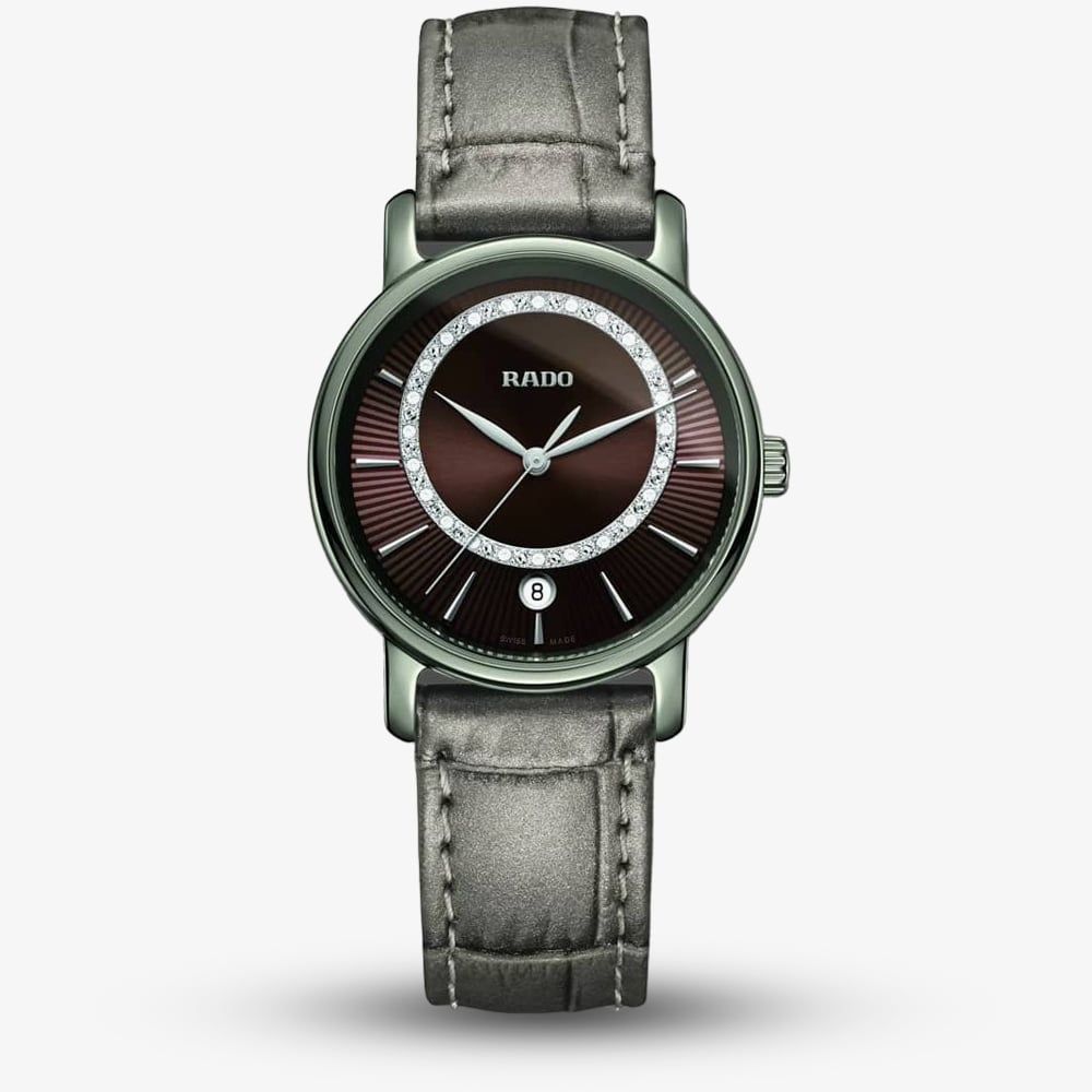 Rado R14064735 DiaMaster Diamonds Brown Ladies Watch - thbaker.co.uk