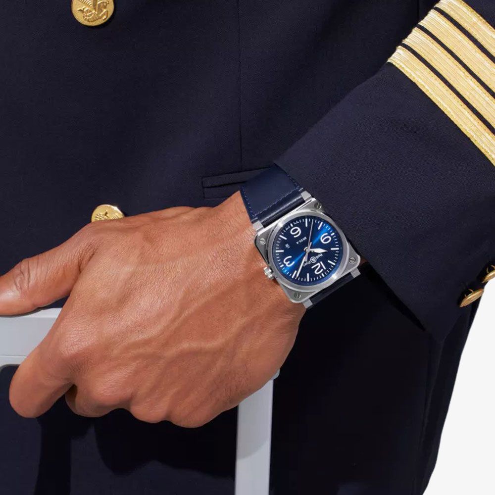 Bell & Ross BR03A-BLU-ST/SCA BR03 Blue Dial Mens Watch - thbaker.co.uk