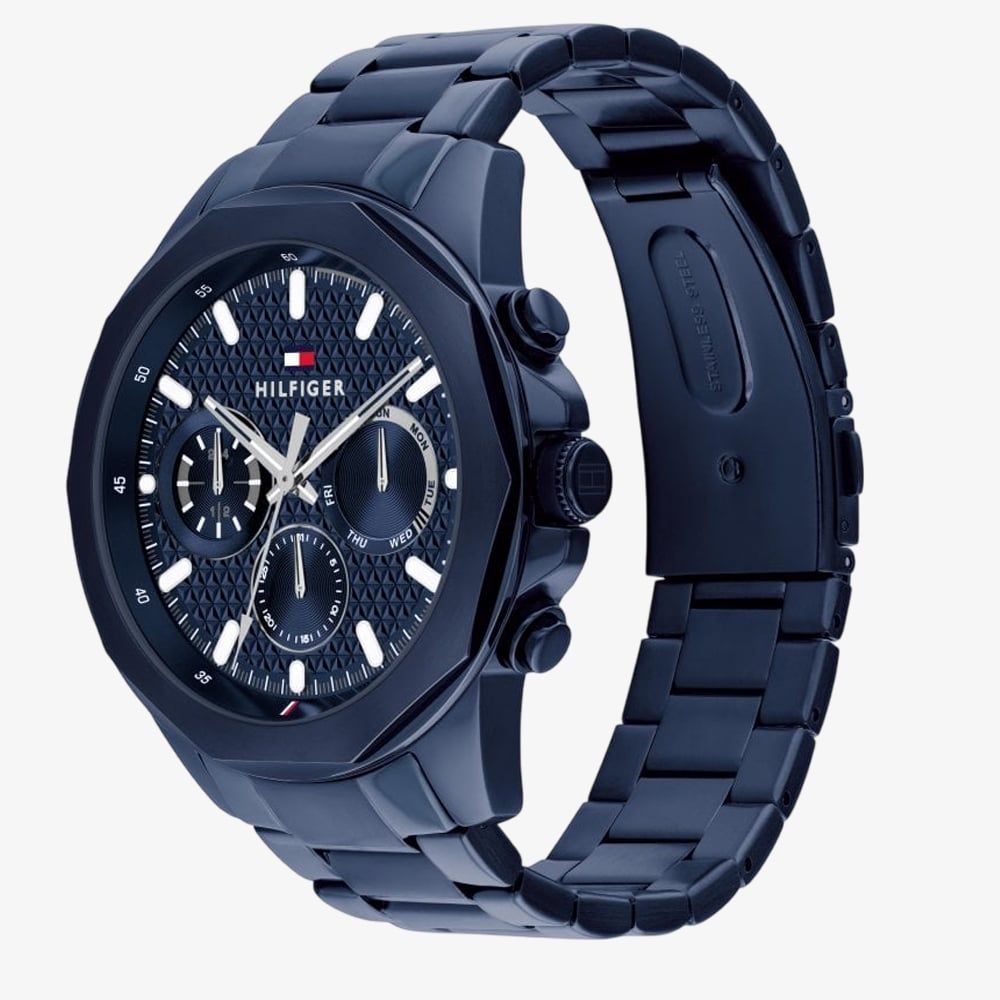 Tommy Hilfiger 1710652 Mens Lars Blue Multifunction Watch - thbaker.co.uk